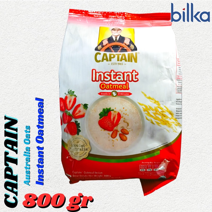 Jual CAPTAIN Instant Oatmeal 800gr | Shopee Indonesia