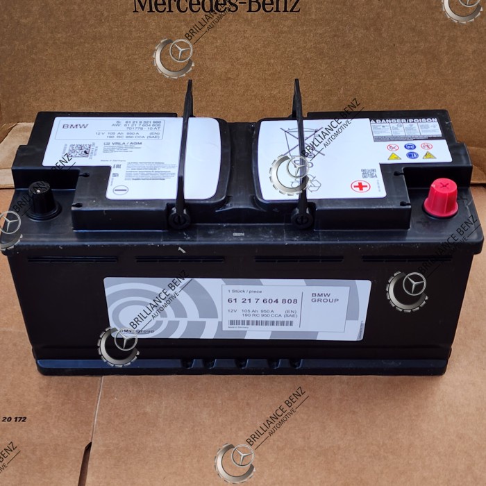 Jual AKI ORIGINAL BMW 105AH 950A ACCU BATTERY AGM BMW F10 F11 G30 G31 ...