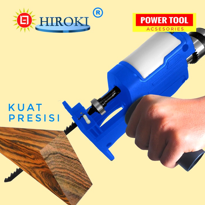 Jual TERMURAH -Hiroki Adaptor Bor Recipro cutting Jig Saw Gergaji ...