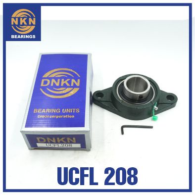 Jual Bearing Unit UCFL 208 NKN Diameter As 40 mm UC208 + FL208 Original | Shopee Indonesia