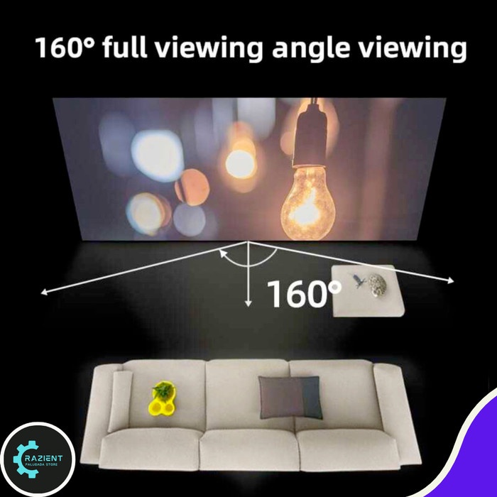 Jual Kain Layar Proyektor Tempel Dinding Anti-light Ambient Screen ...