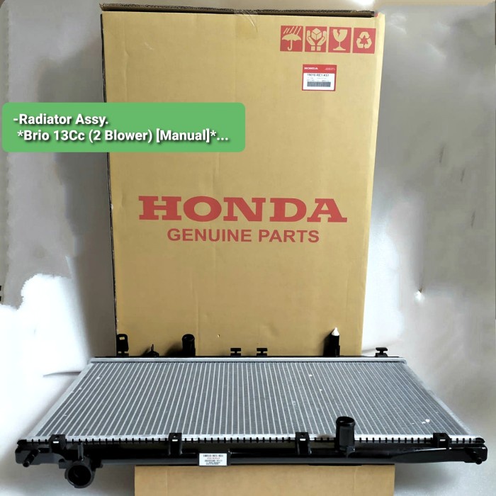 Jual Radiator assy Honda Brio 1.3CC 2 blower manual Asli Original Denso ...