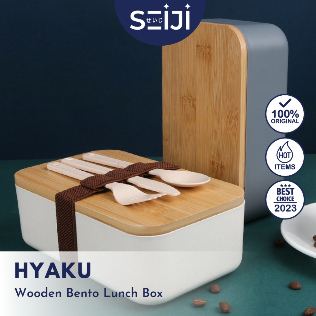 Jual 【SEIJI】HYAKU Bento Box Nasi Kayu Tempat Makanan Bekal Minimalis ...