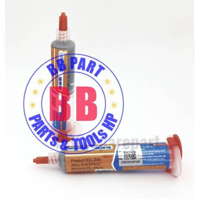 Jual Original Mechanic Solderan Pasta Timah Cair Suntik 10cc - Model XG-Z40 - Solder Paste ...