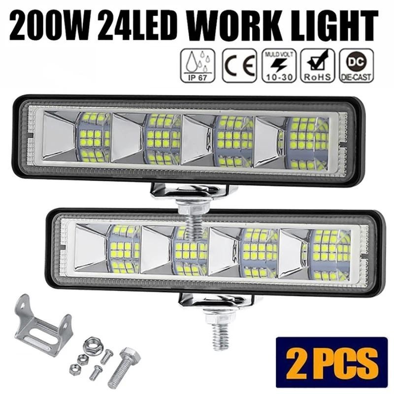 Jual 1/2 Buah 12v-24v Lampu Retrofit 24led 6Inci LED Lampu Kerja Datar ...