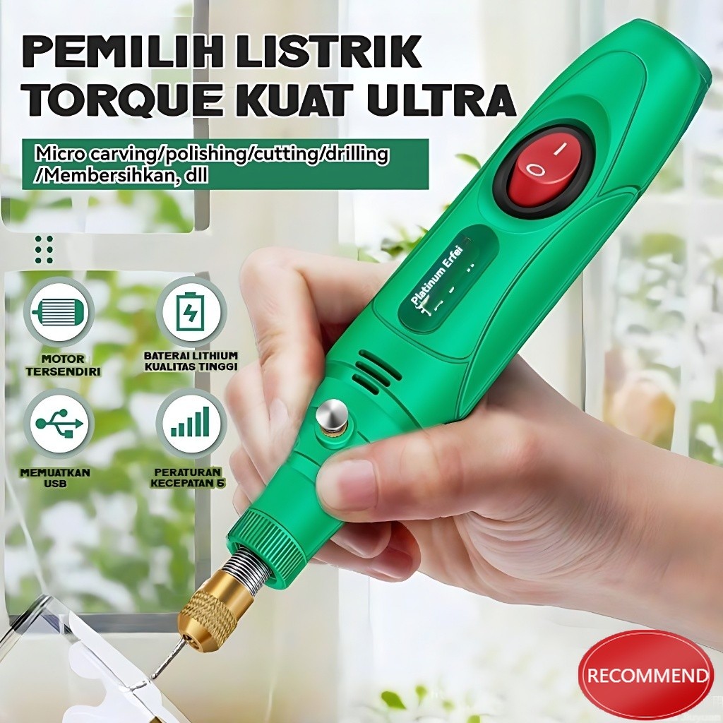 Jual Bor Mini 12V DC 15000 RPM Mini Drill Electric Engraver Grinder ...