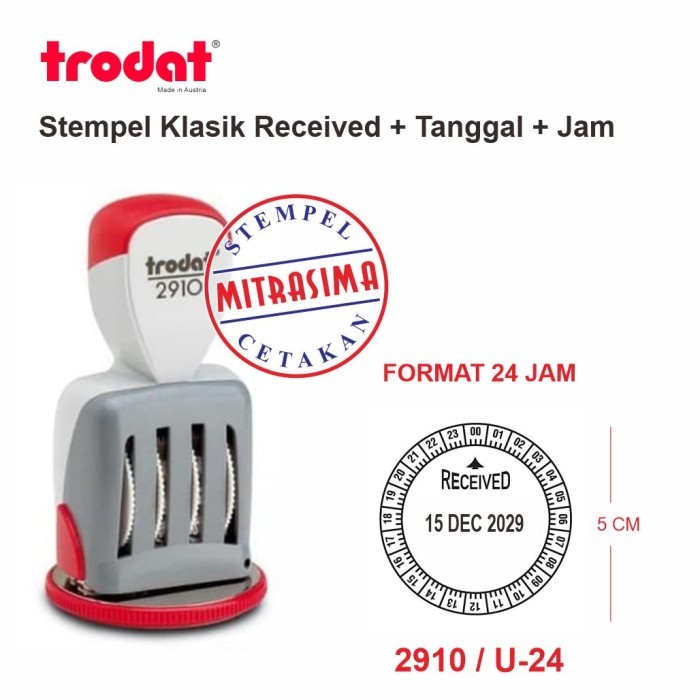 Jual Stempel Received dengan tanggal dan jam - Format jam 24 | Shopee ...