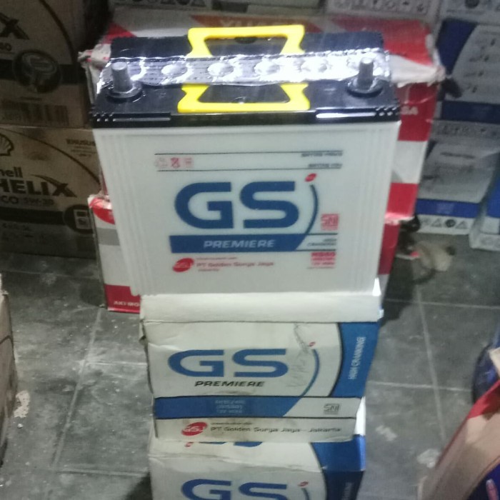 Jual JUAL Aki Accu NS60 12V 45AH 45Amper 46B24R Aki Accu Basah GS Premiere BEST SELLER | Shopee ...