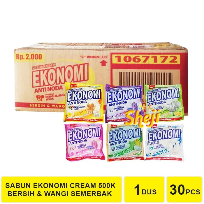 Jual 1 DUS ISI 30 PCS SABUN COLEK EKONOMI 500K / SABUN CREAM EKONOMI ...