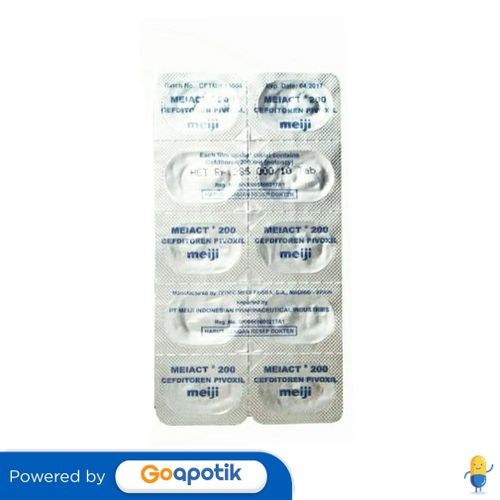 Jual Meiact 200 Mg Blister 10 Tablet | Shopee Indonesia