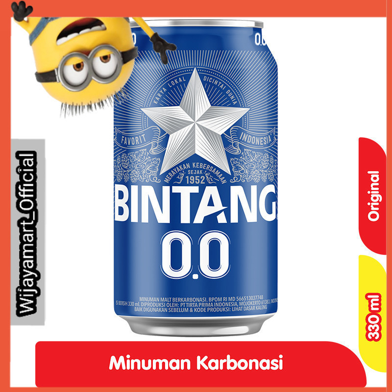 Jual Bintang Zero Minuman Berkarbonasi 330 ml | Shopee Indonesia
