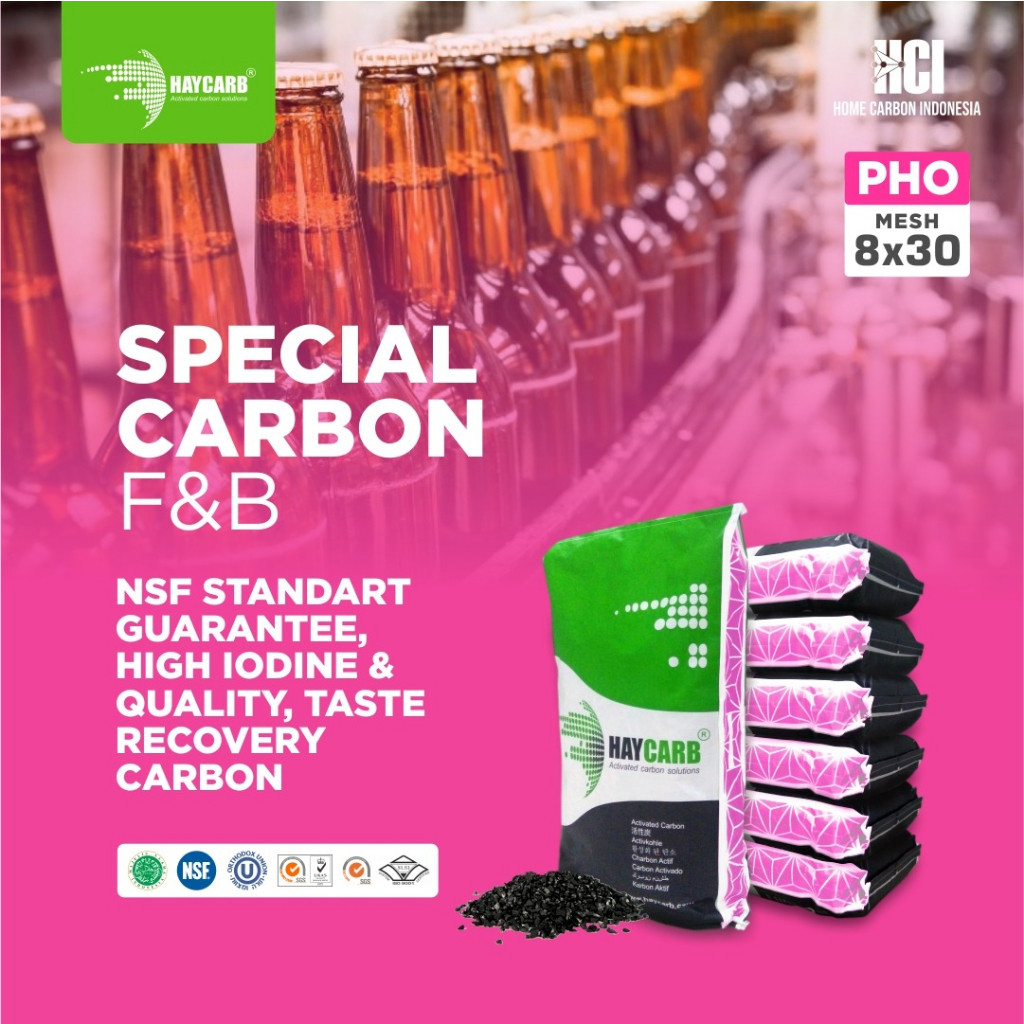 Jual Haycarb Carbon aktif PHO 8x30- Water Treatment - Kemasan Zak 25kg | Shopee Indonesia