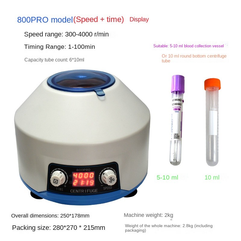 Jual 220V 50W Timing Function Electric Centrifuge Serum Separat 4000r/min Laboratory Lab Medical ...