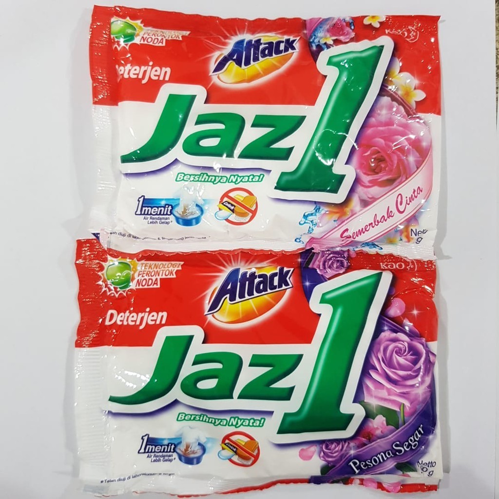 Jual TOSERBA Sabun Attack JAZ 1 Detergen Bubuk Sachet | Shopee Indonesia