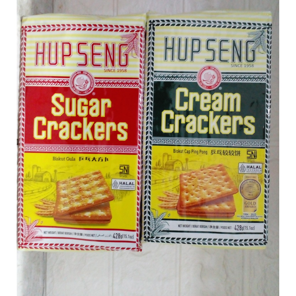 Jual HUP SENG CRACKERS BISKUIT CAP PING PONG | Shopee Indonesia