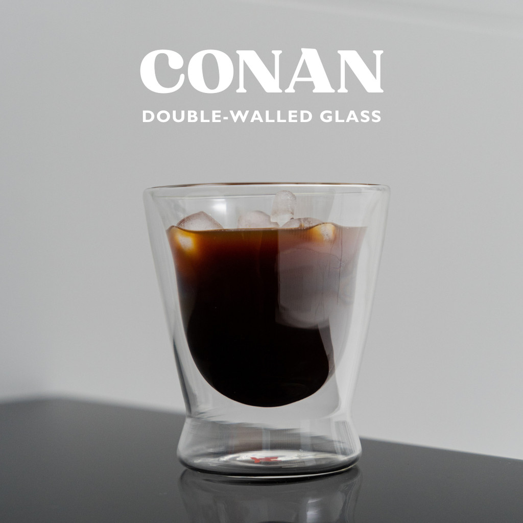 Jual [URBANE] CONAN Gelas Kaca Double Wall Glass 300ml No Handle ...