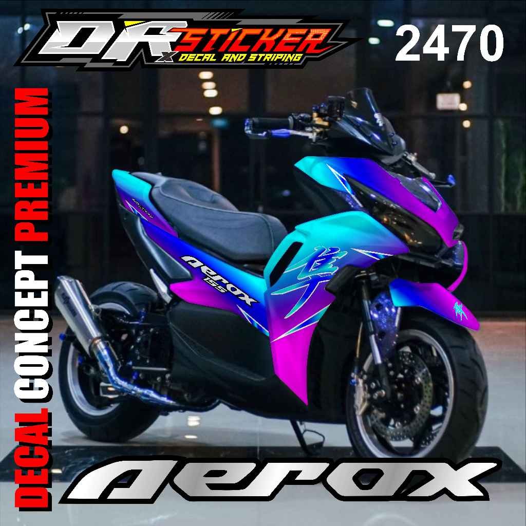 Jual Stiker Aerox Full body Decal Aerox 155 NVX OLD/NEW AEROX VVA ABS ...