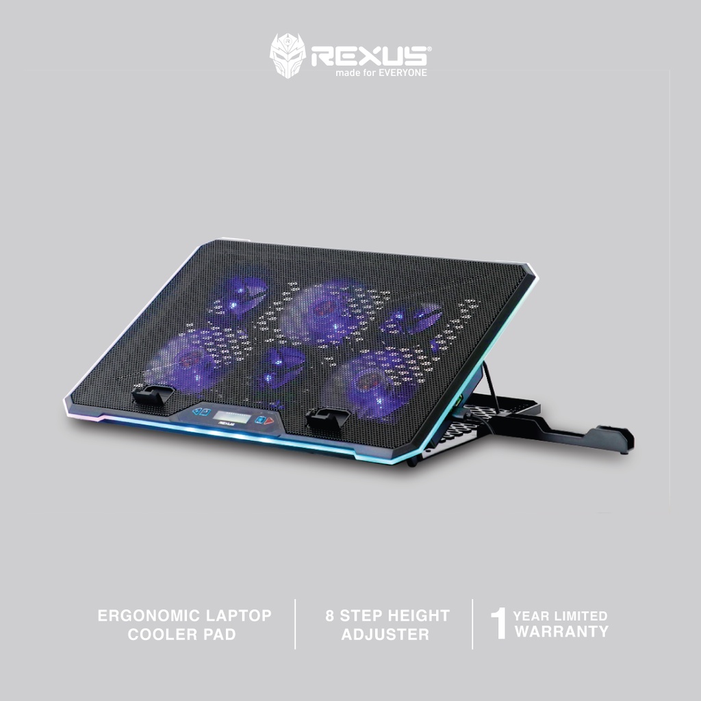 Jual Rexus Cooling Pad Breeze B160 Fan With RGB | Shopee Indonesia