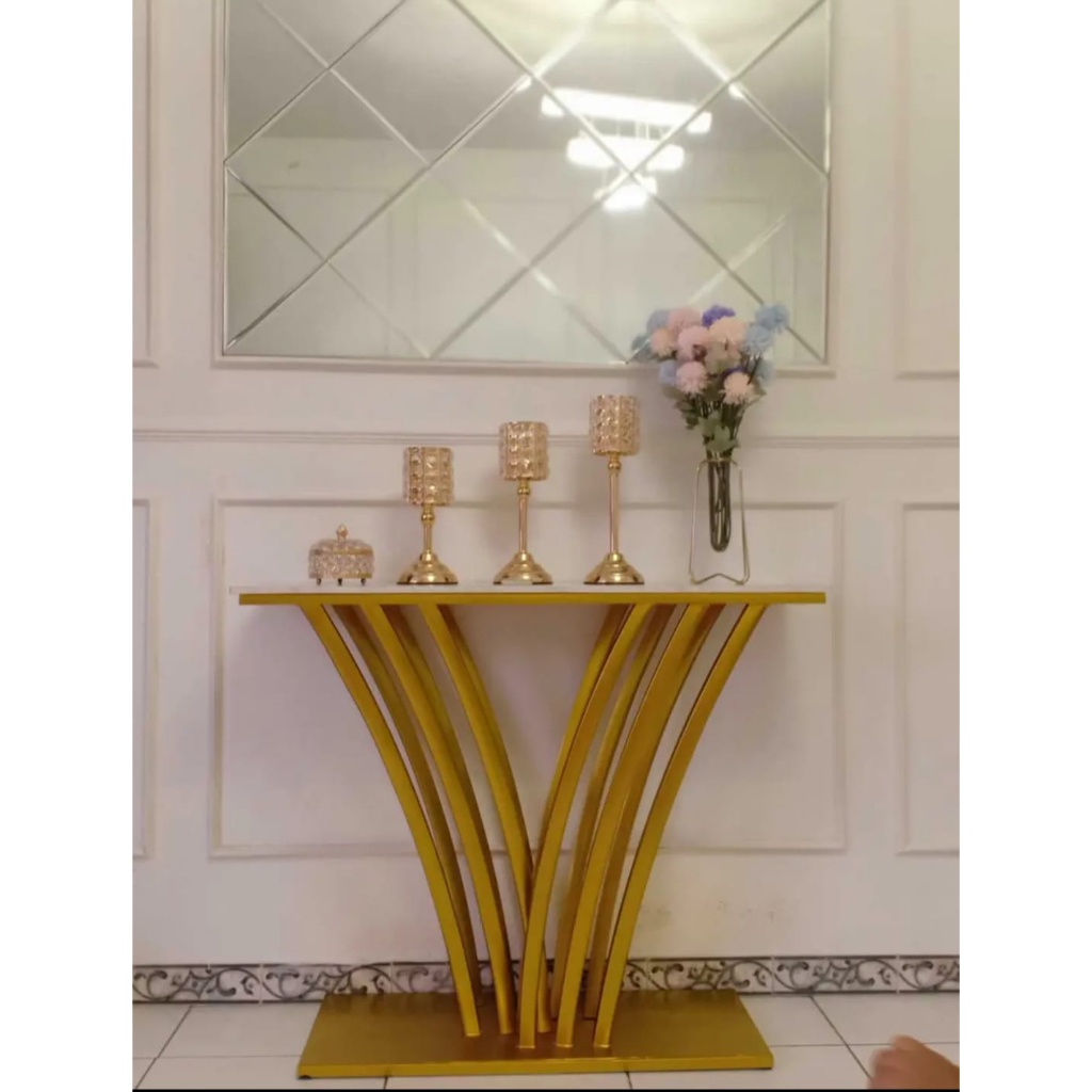 Jual Meja tamu Meja console Meja aesthetic Meja industrial | Shopee ...