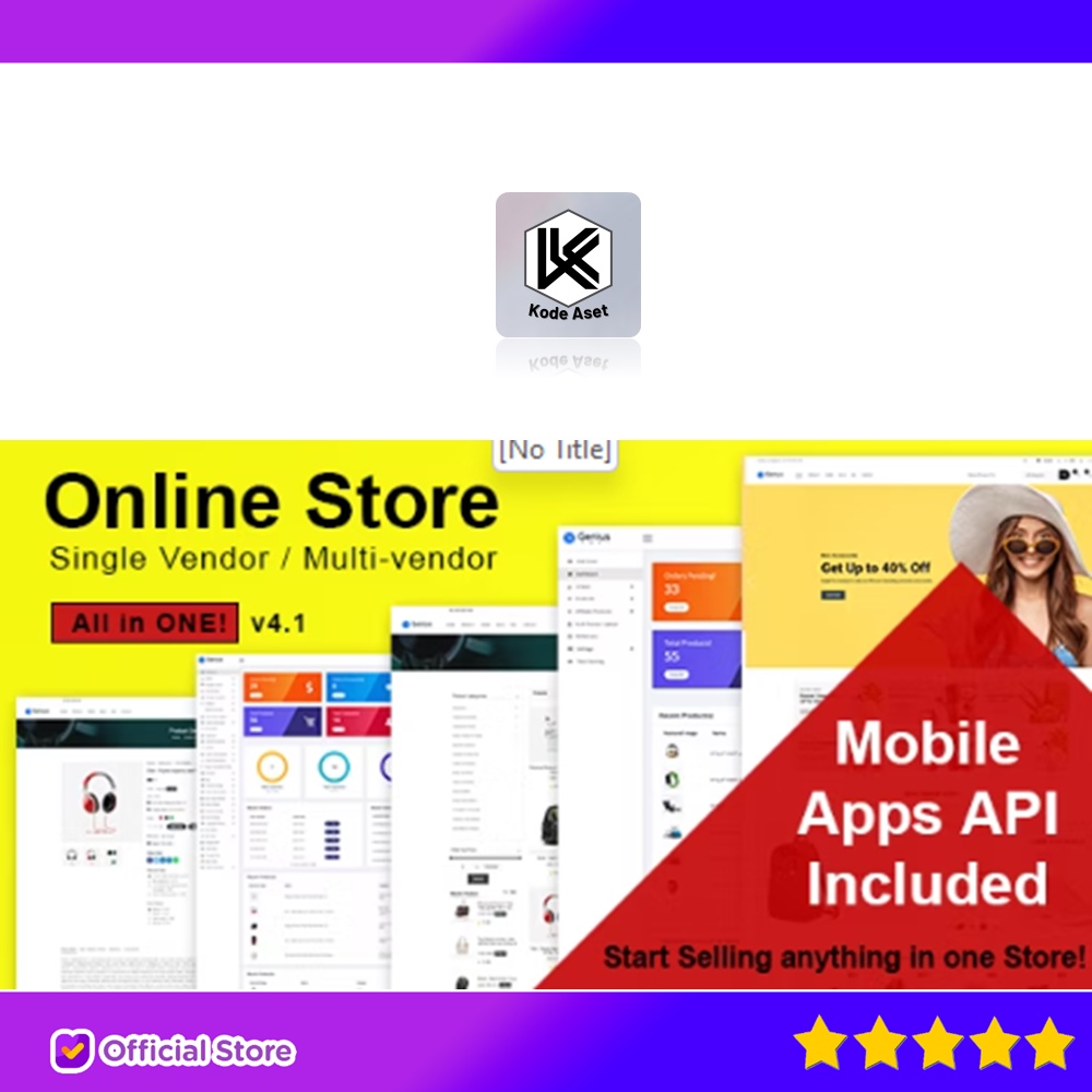 Jual SOURCE CODE APLIKASI ONLINE STORE - ALL IN ONE MULTI VENDOR LARAVEL ECOMMERCE PLATFORM BY ...
