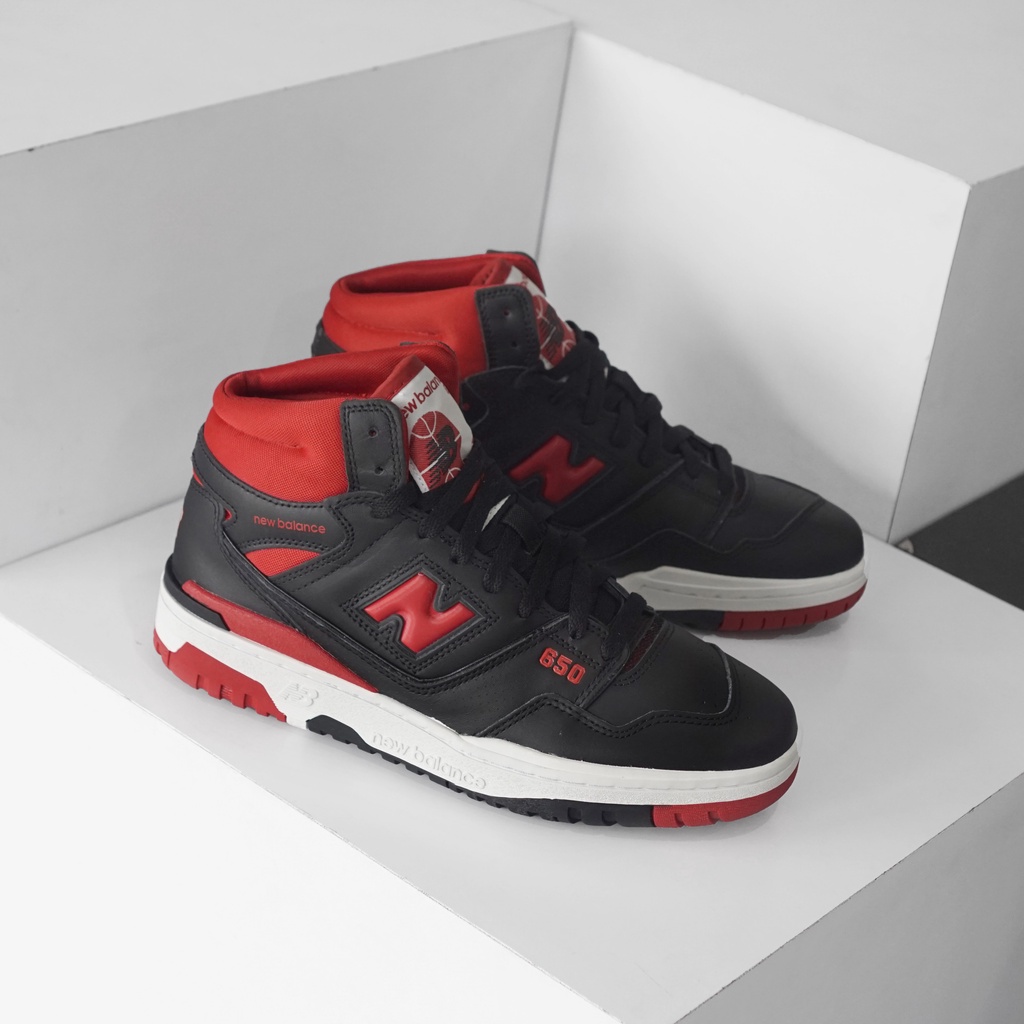 Jual Sepatu NB 650 Black Red Original | Shopee Indonesia