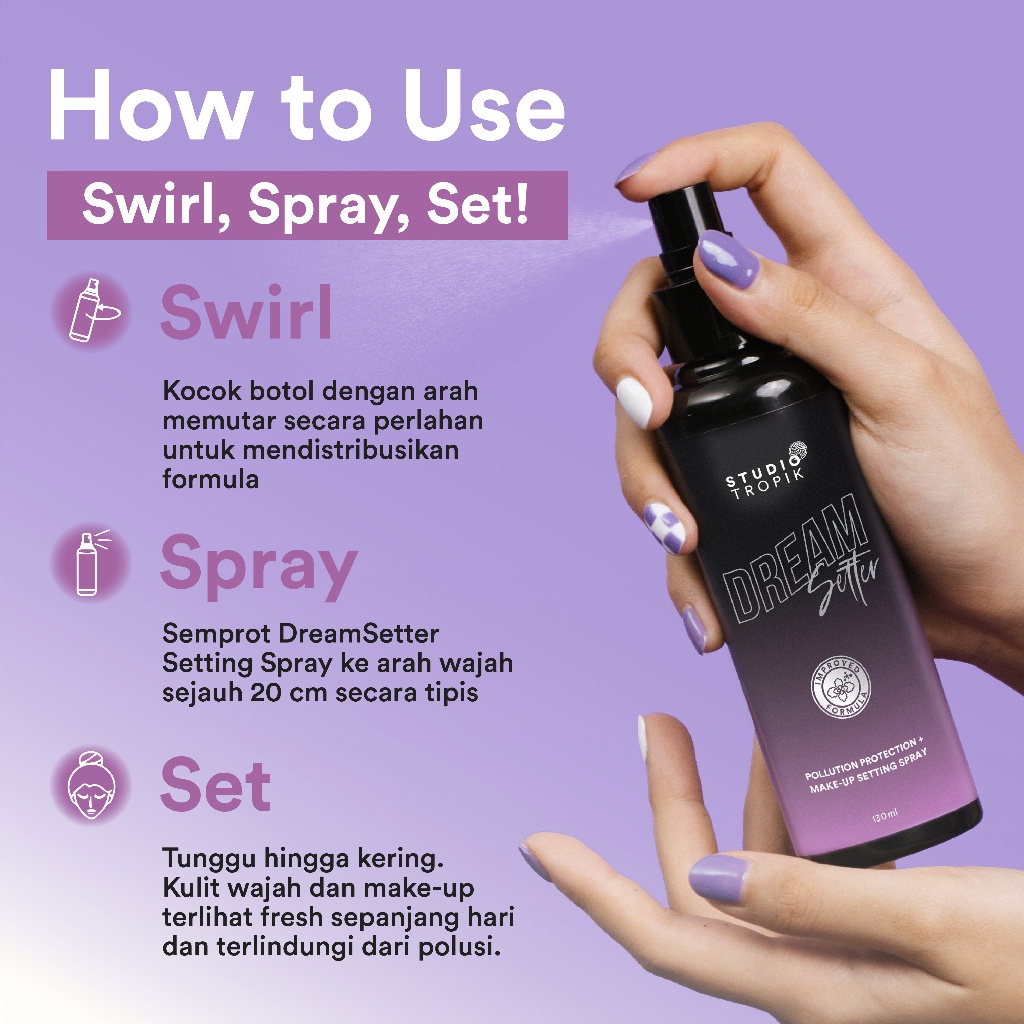 Jual Setting Spray Studio Tropik DreamSetter 2.0 Pollution Protection ...