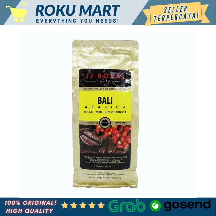 Jual JJ Royal Coffee Bali Arabica Ground / 200 g / KOPI JJ ROYAL BALI ...