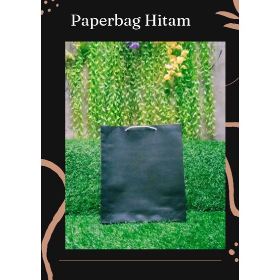 Jual [ECER] PAPER BAG POLOS/ PAPERBAG HITAM POLOS / TAS KERTAS PERNIKAHAN KADO KEMASAN KERTAS ...