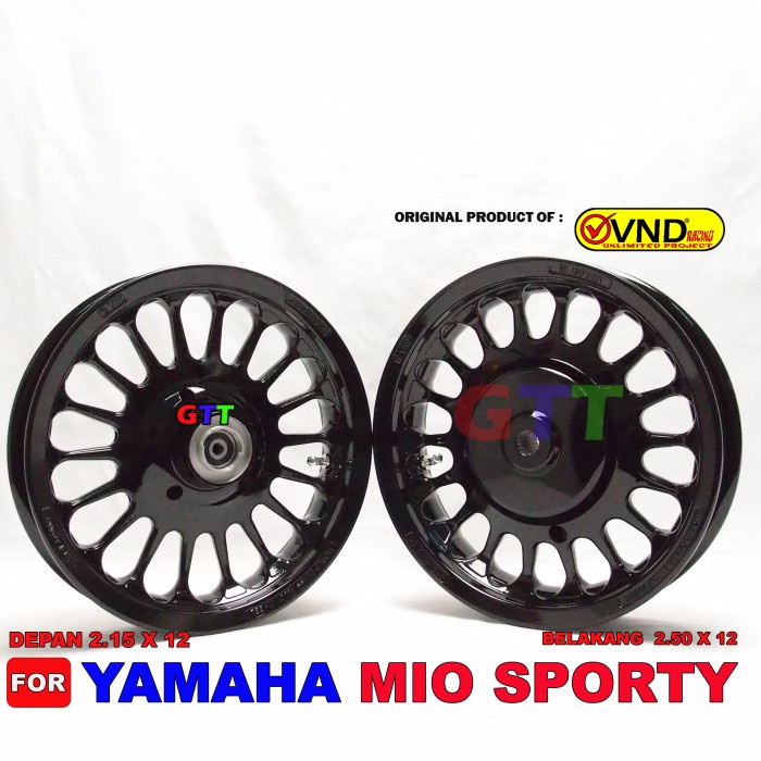 Jual VELG RACING VND ROULLETE RING 12 MIO SPORTY/ SMILE/ SOUL LAMA HITAM - BLACK GLOSSY | Shopee ...
