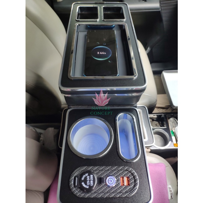 Jual Console Box Mobil Honda Freed fitur Lengkap Mewah USB Power Outlet ...