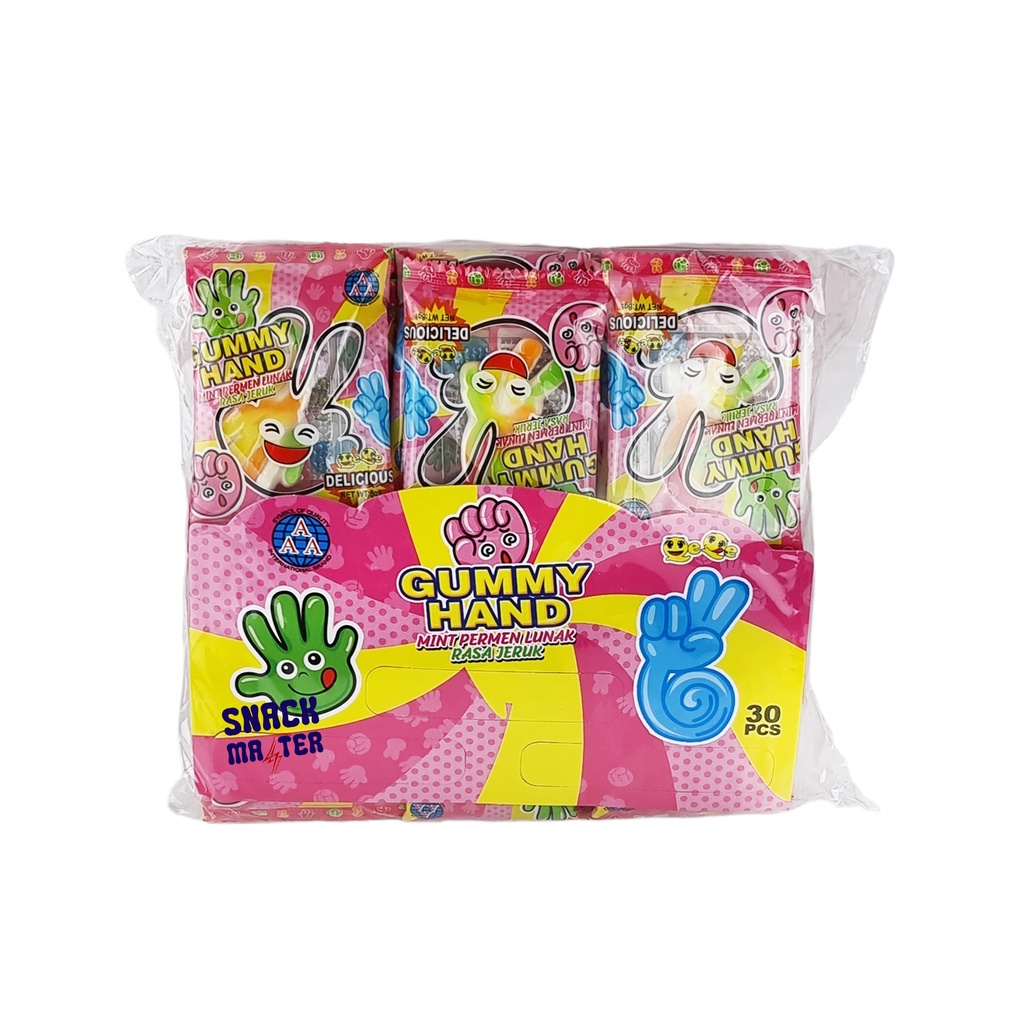 Jual AAA Gummy Hand Permen Jelly Tangan Permen Lunak - Isi 30 bks ...