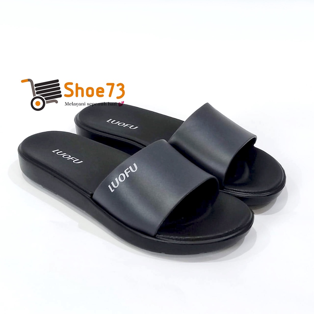 Jual LUOFU E 7172 SH2WK SIZE 36-40 ORIGINAL l Sandal Selop jelly wanita ...
