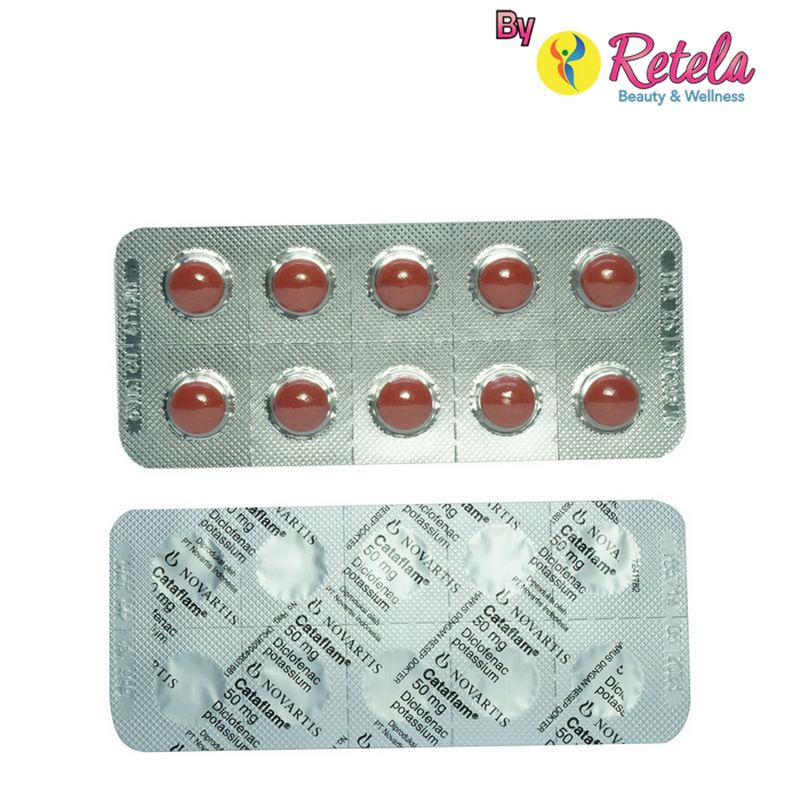 Jual CATAFLAM 50MG 1 BLISTER ISI 10 TABLET | Shopee Indonesia