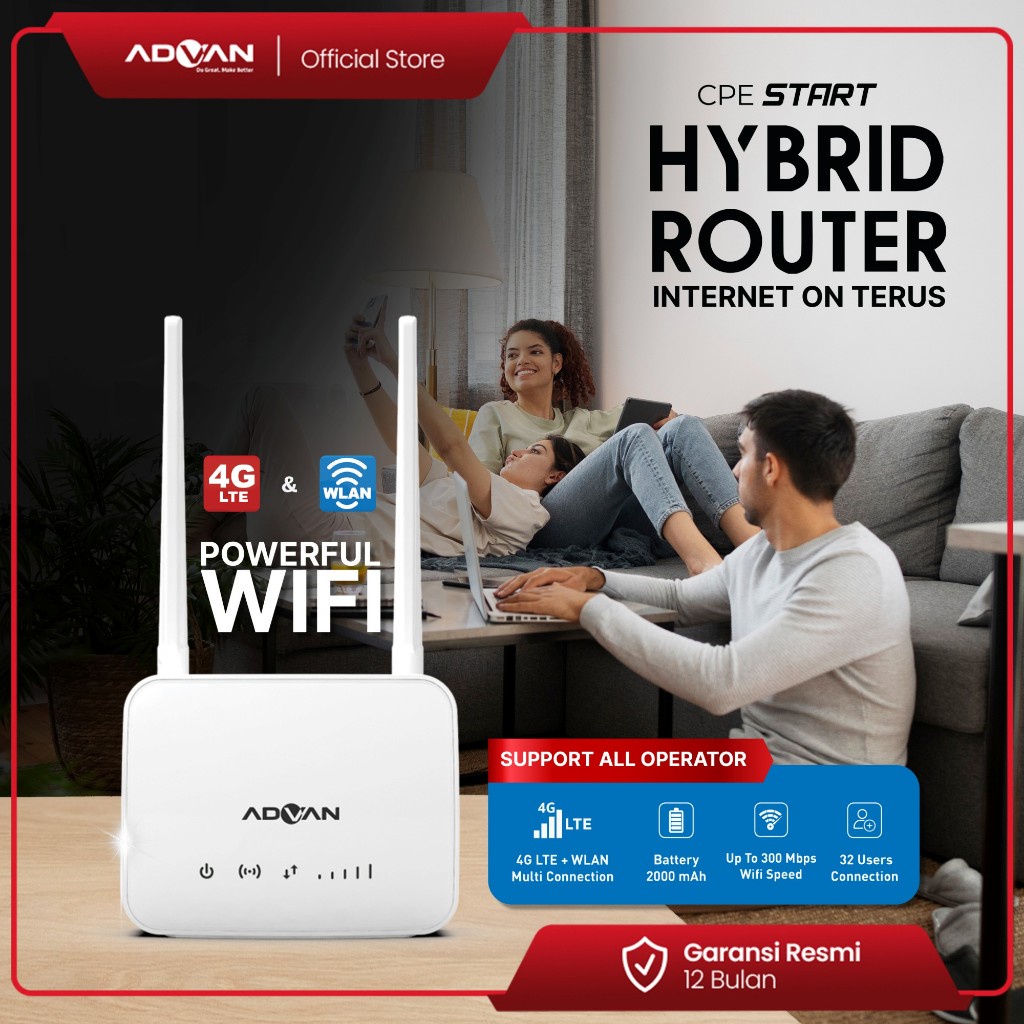 Jual ADVAN CPE Start Hybrid Modem + Wifi + Router + 4G LTE unlock all ...