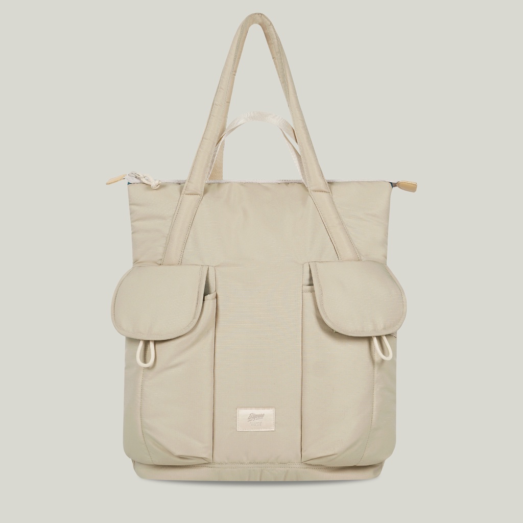 Jual Bigmo Tas 2 in 1 Tote Bag Backpack Asya Hazelnut Water Resistant ...