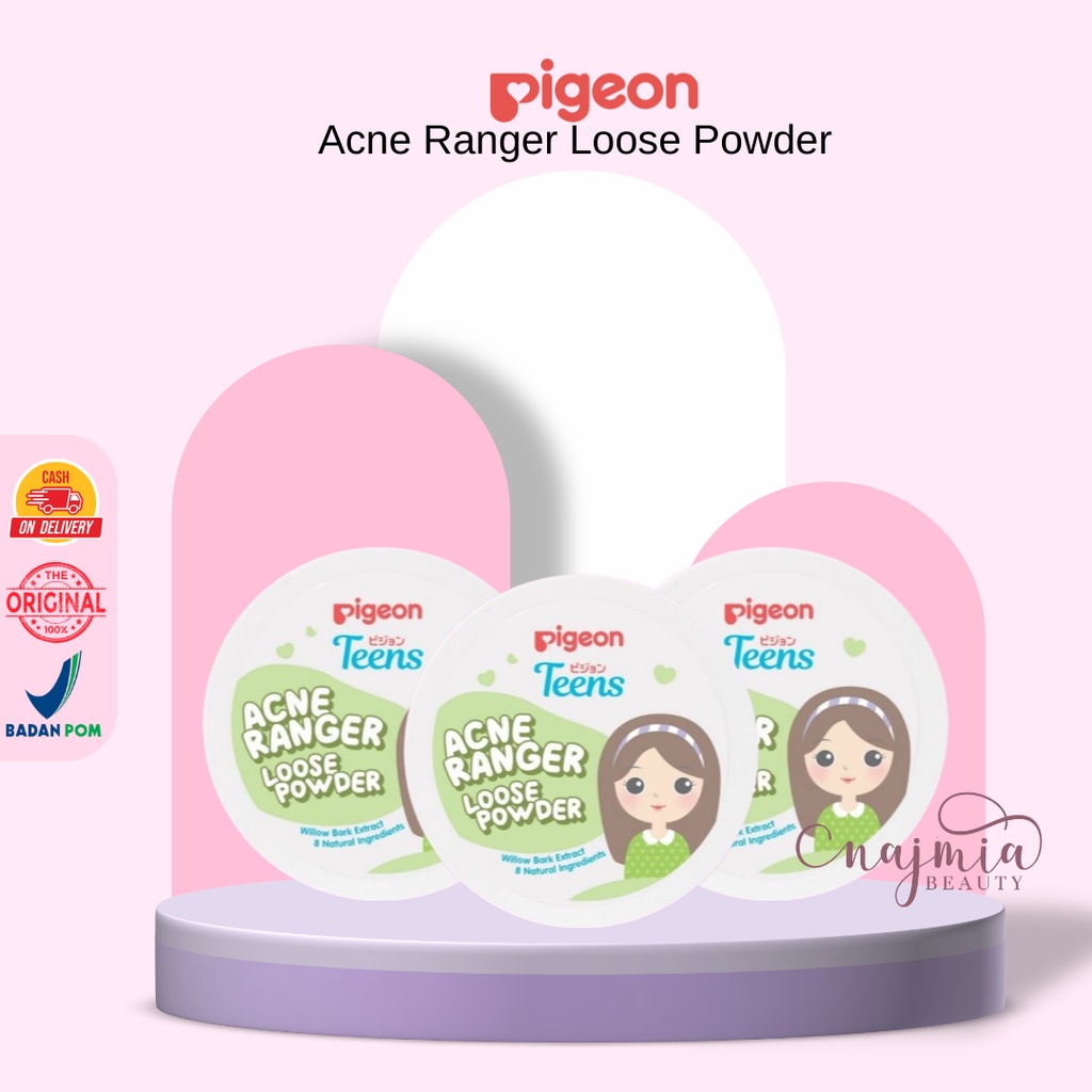 Jual NAJMIA Pigeon Teens Acne Ranger Loose Powder | Bedak Tabur ...