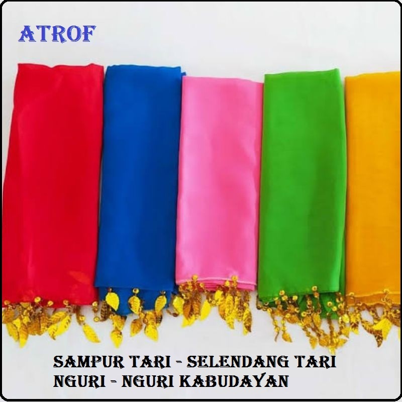 Jual sampur gombyok kecil / sampur tari anak ronce - Selendang Tari ...