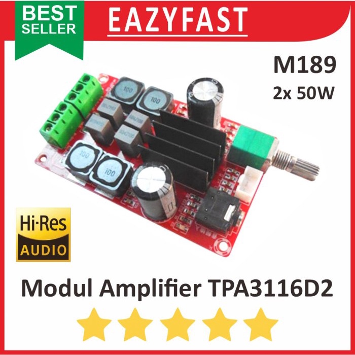 Jual Modul Ampli TPA3116D2 2x50W Amplifier Class D TPA TPA3116 XH-M189 HiFi | Shopee Indonesia