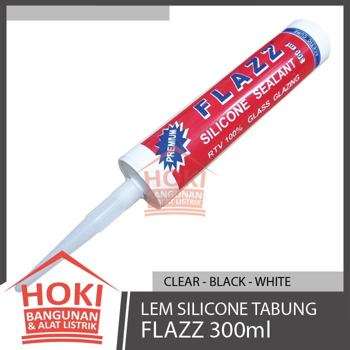 Jual LEM SILICONE TABUNG 300ml - SILICON SEALANT Kaca Clear Bening ...