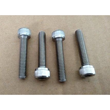 Jual Baut L Screw M6 M6x30 stainless 304 Diameter 6mm panjang ulir 30mm ...