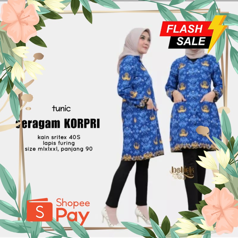 Jual SRAGAM HARI PAHLAWAN //Tunik korpri terbaru 2023 full furing seragam asn korpri wanita ...