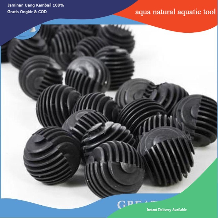 Jual Bioball Bio ball bola filter kolam aquarium bulat 3 cm 1 pcs media ...
