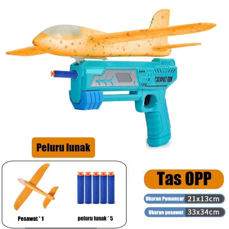 Jual Mainan Anak Pesawat Terbang Berlampu Mainan Anak Pistol Tembak Tembakan Pesawat Terbang Air ...