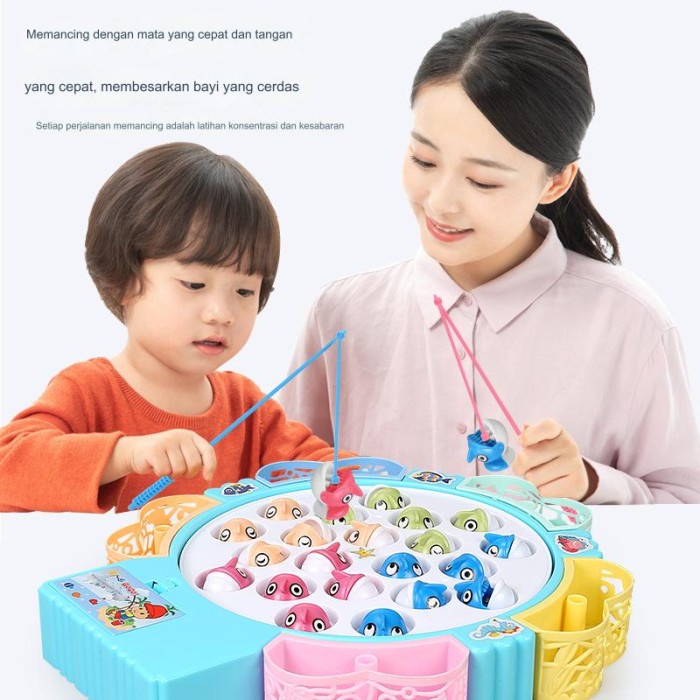 Jual Mainan Pancing Ikan Fishing Mainan Anak Bayi Edukasi Pancingan ...