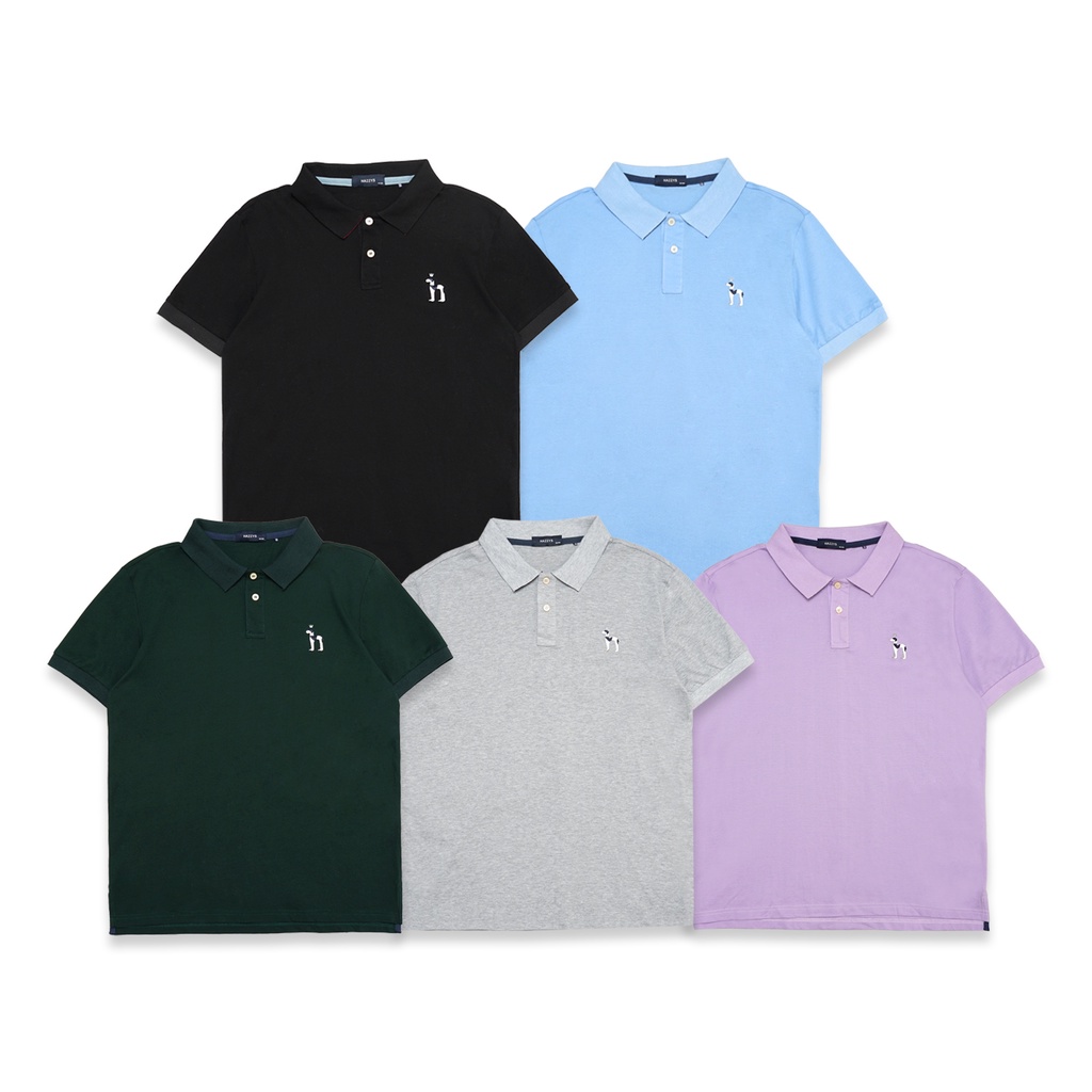 Jual Hazzys Leather Patch Polo Shirt | Shopee Indonesia