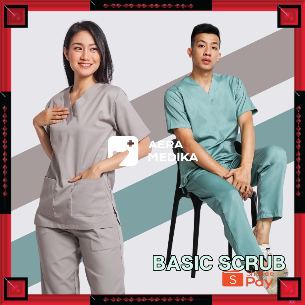Jual 12.12 SERAGAM SALE / Set Baju Jaga / Baju OK / Perawat / Baju Dokter / Scrub Medis ...