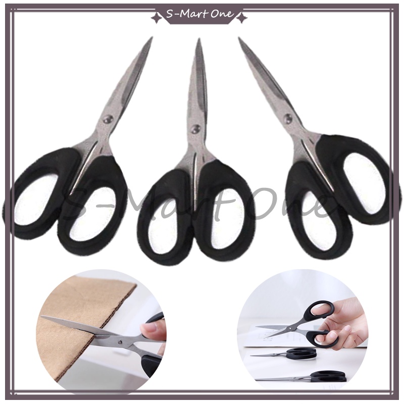 Jual Gunting Stainless Steel /Paper Scissors / Gunting Medium Hitam ...