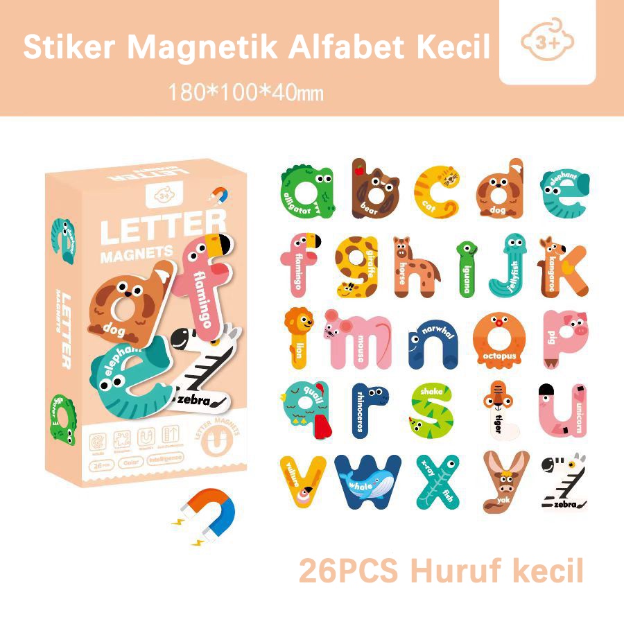 Jual Mainan Edukasi /85PCS NUMBER MAGNET /ALPHABET MAGNET 26PCS /Buku ...