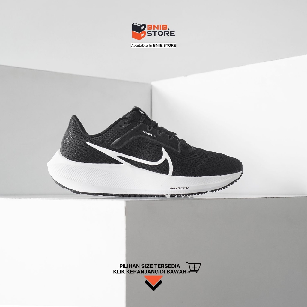 Jual NIKE Air Zoom Pegasus 40 Black White [DV3854 001] Original ...