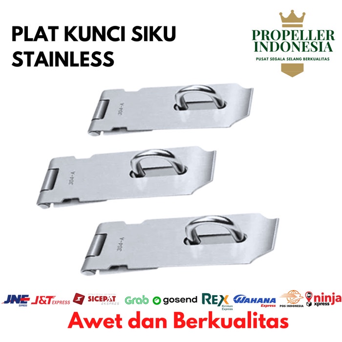 Jual Plat Kunci Siku Overpal Kunci Pintu Stainless Cantol Gembok Pintu ...